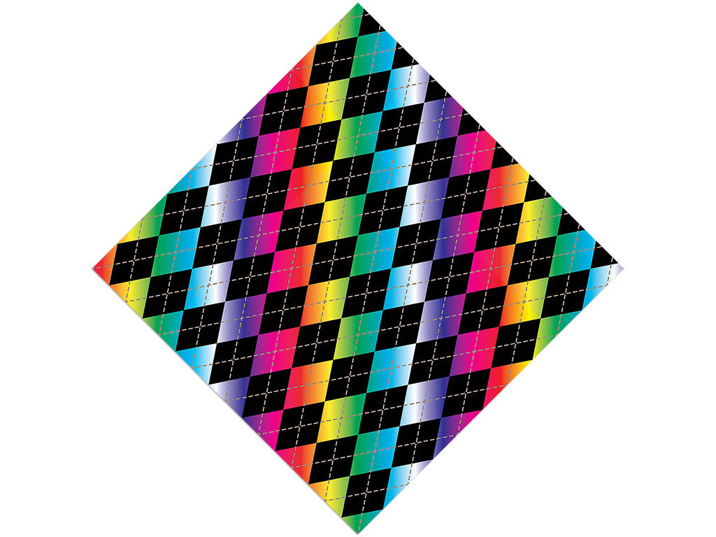 Rcraft™ Rainbow Gradient Multicolored Argyle Craft Vinyl | Argyle Craft ...