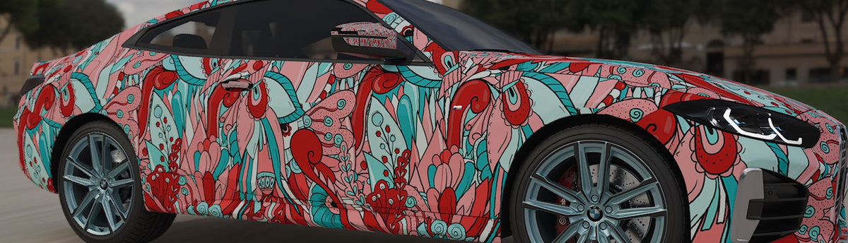 Geometric Floral Wrap Films | Geometric Floral Vinyl Wraps – Rvinyl