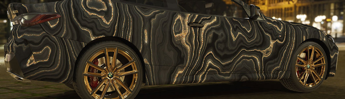 Gray Gemstone Agate Wrap Films | Gray Gemstone Agate Vinyl Wraps – Rvinyl