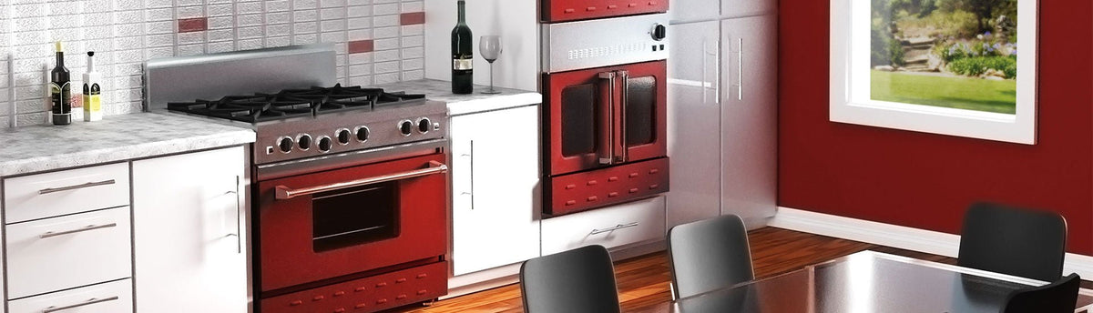 Red Oven Wraps | Freestanding Ranges | Built-In Wall Ovens – Rvinyl