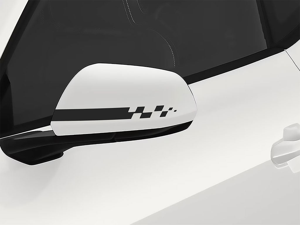 3M™ Matte Black Checkered Flag Side View Mirror Sticker | Wing Mirror ...