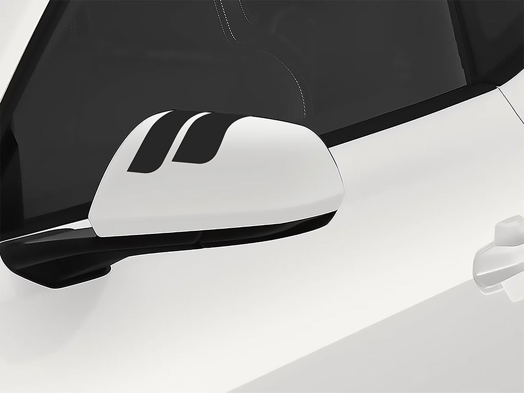 3M™ Matte Black Double Round Side View Mirror Sticker | Wing Mirror ...