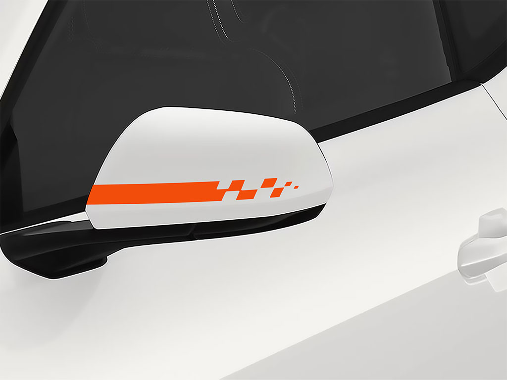 3M™ Bright Orange Checkered Flag Side View Mirror Sticker | Wing Mirror ...