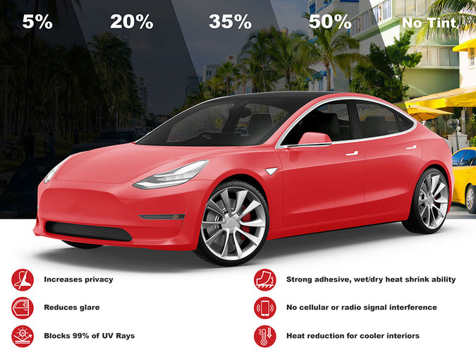 Rvinyl™ Car Precut Window Tint | DIY Auto Precut Window Tint Kit