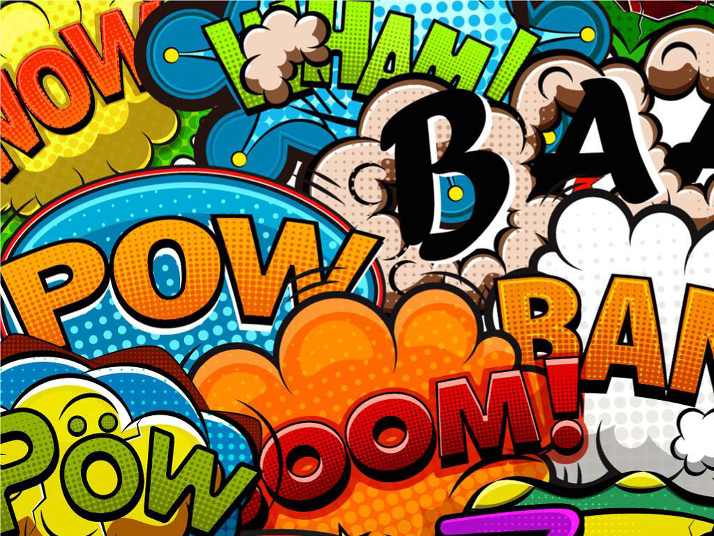 Rwraps™ Action Comic Sticker Bomb Vinyl Wrap | Sticker Bomb Print Car ...