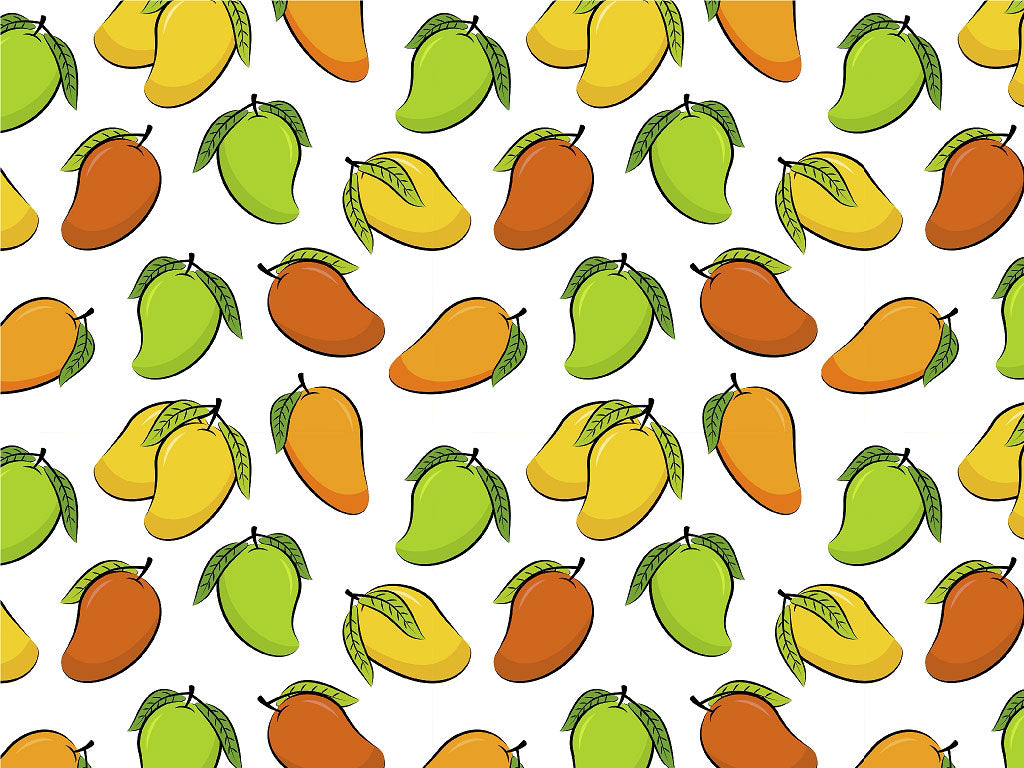 Rwraps™ Angie Iteration Mango Vinyl Wrap | Fruit Print Car Wrap Film ...