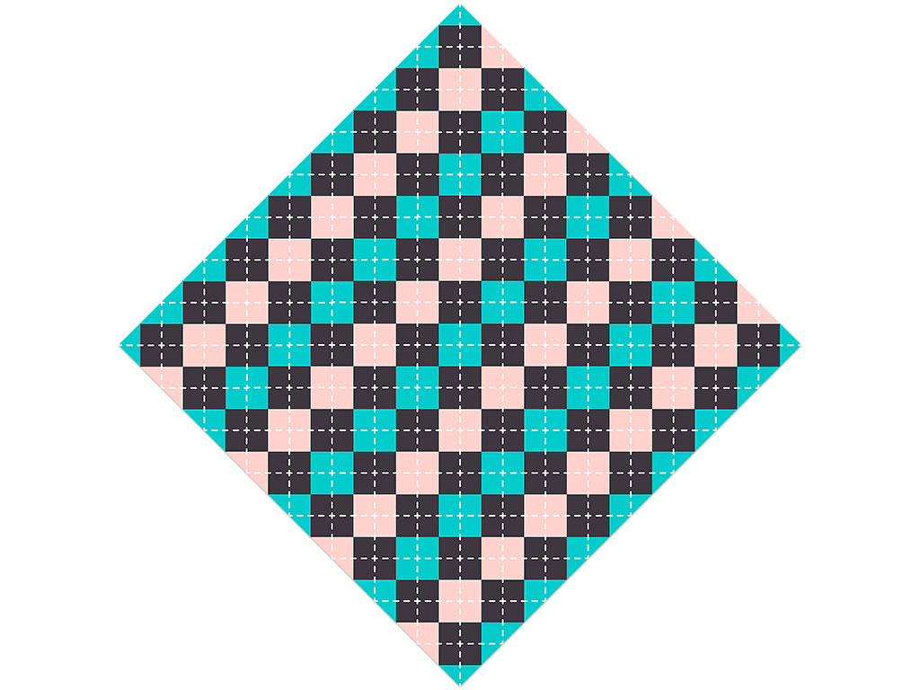 Rcraft™ Aqua Addiction Multicolored Argyle Craft Vinyl | Argyle Craft ...