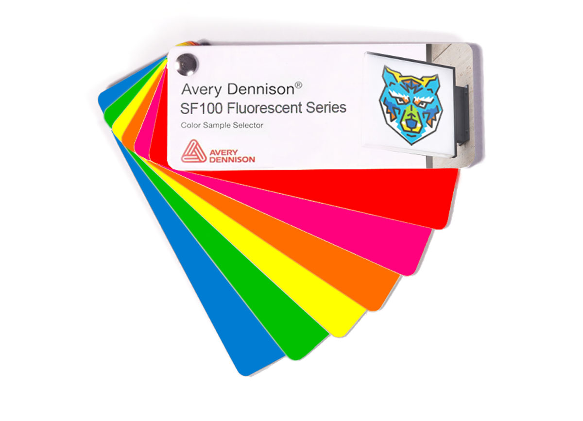 Avery Dennison™ SF100 Fluorescent Film Sample Swatches – Rvinyl