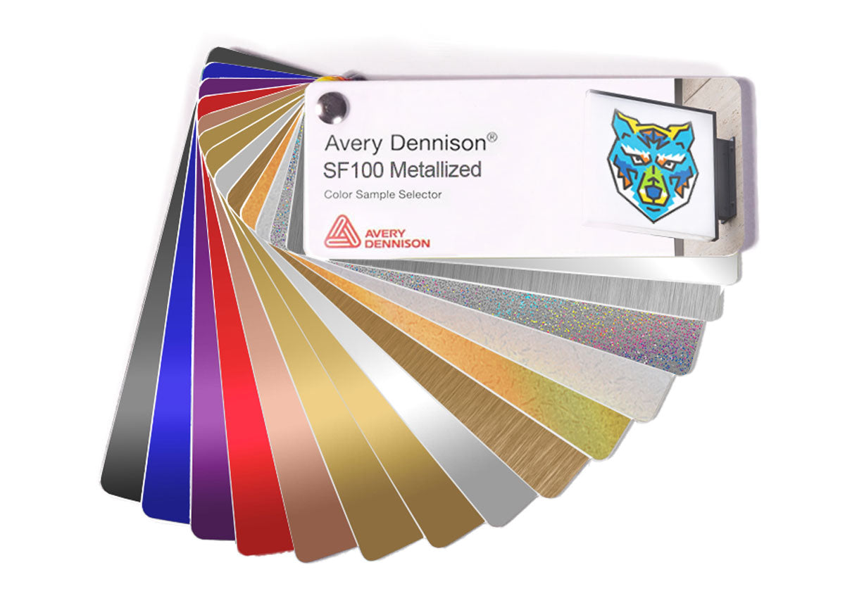 Avery Dennison™ SF100 Metalized Film Sample Swatches – Rvinyl