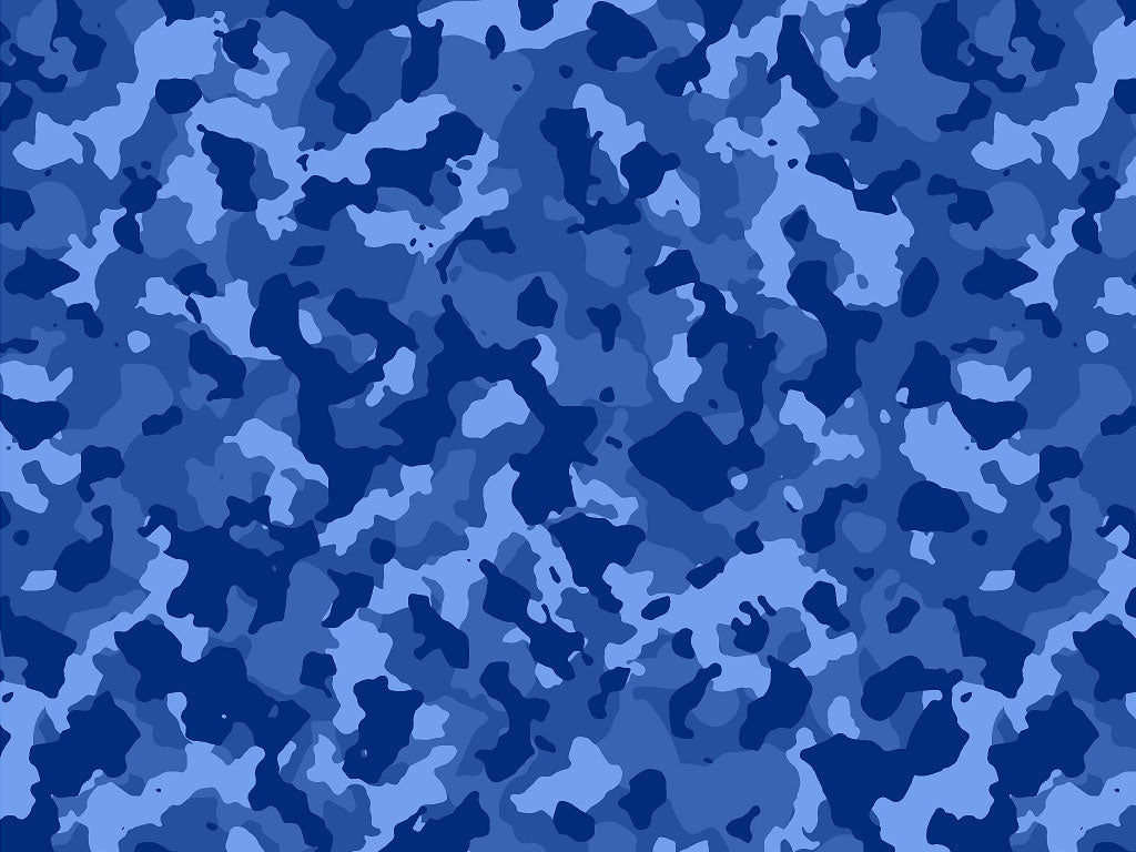 Rwraps™ Azure Flecktarn Blue Camouflage Vinyl Wrap | Camo Print Car ...