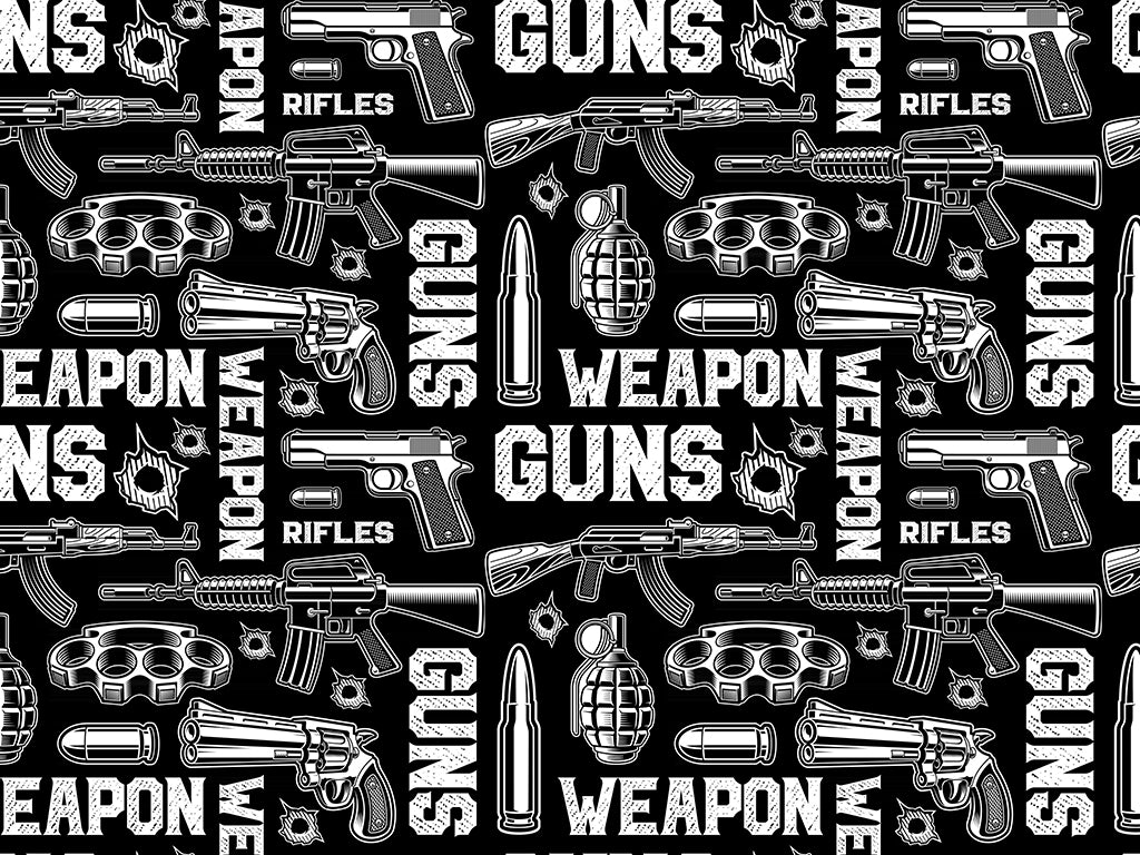 Rwraps™ Black Arsenal Weapon Vinyl Wrap | Weapon Print Car Wrap Film ...