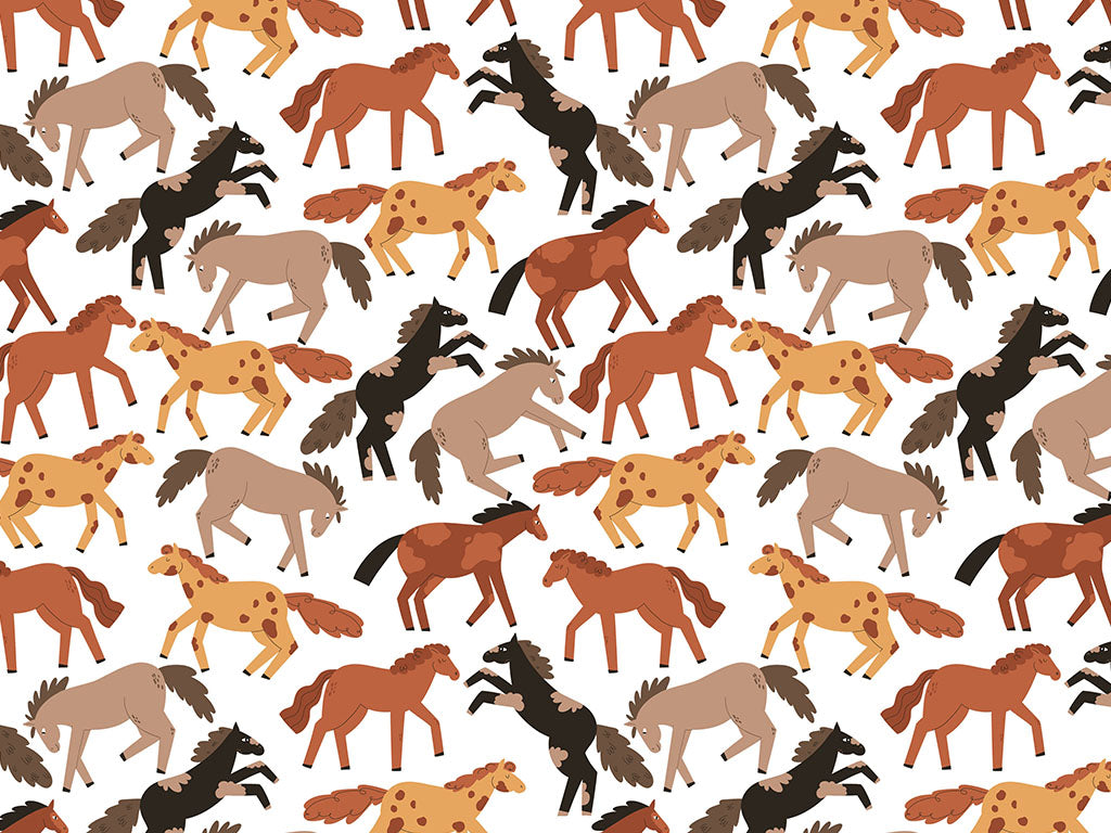 Rwraps™ Bucking Bronco Horses Vinyl Wrap | Animal Print Car Wrap Film ...
