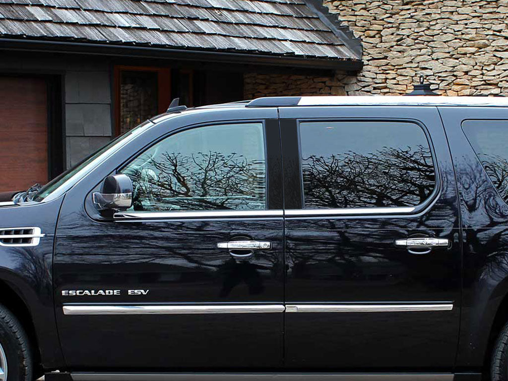 Cadillac Escalade 2007-2014 (ESV / EXT) Matte Back Pillar Post Cover ...