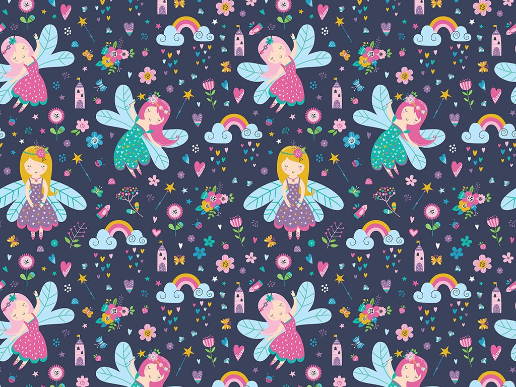 Rwraps™ Cartoon Magic Fairy Vinyl Wrap | Fantasy Print Car Wrap Film ...