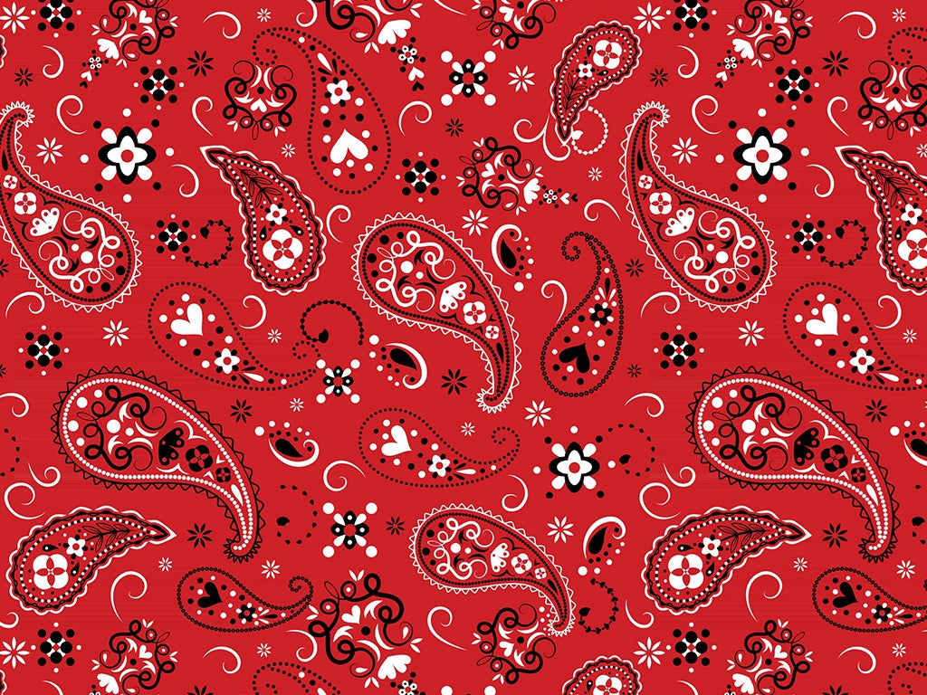 Rwraps™ Classic Bandana Paisley Vinyl Wrap | Paisley Print Car Wrap ...