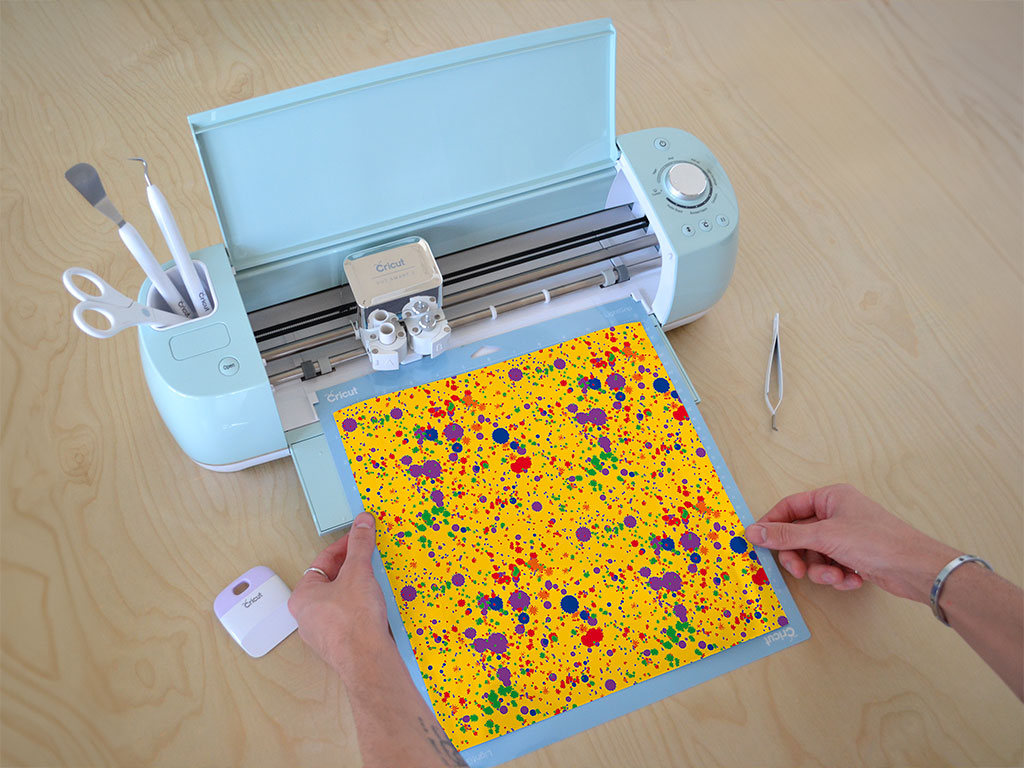 Rcraft™ Colorful Classroom Paint Splatter Craft Vinyl | Paint Splatter ...
