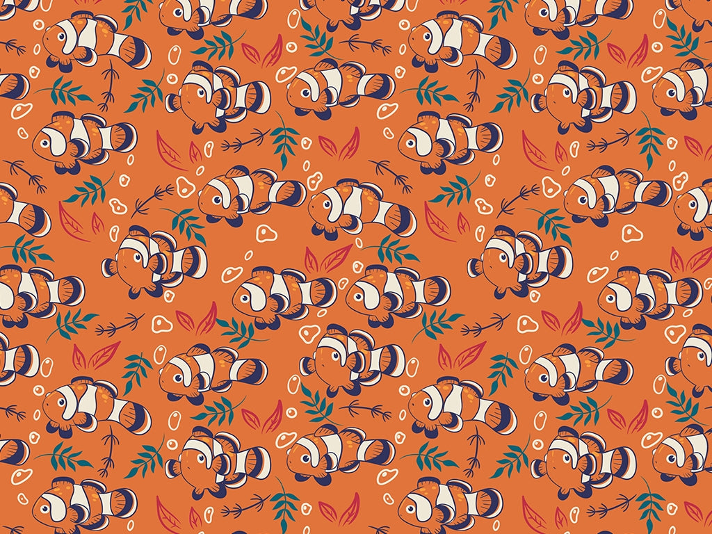 Rwraps™ Confused Clownfish Fish Vinyl Wrap | Print Car Wrap Film – Rvinyl