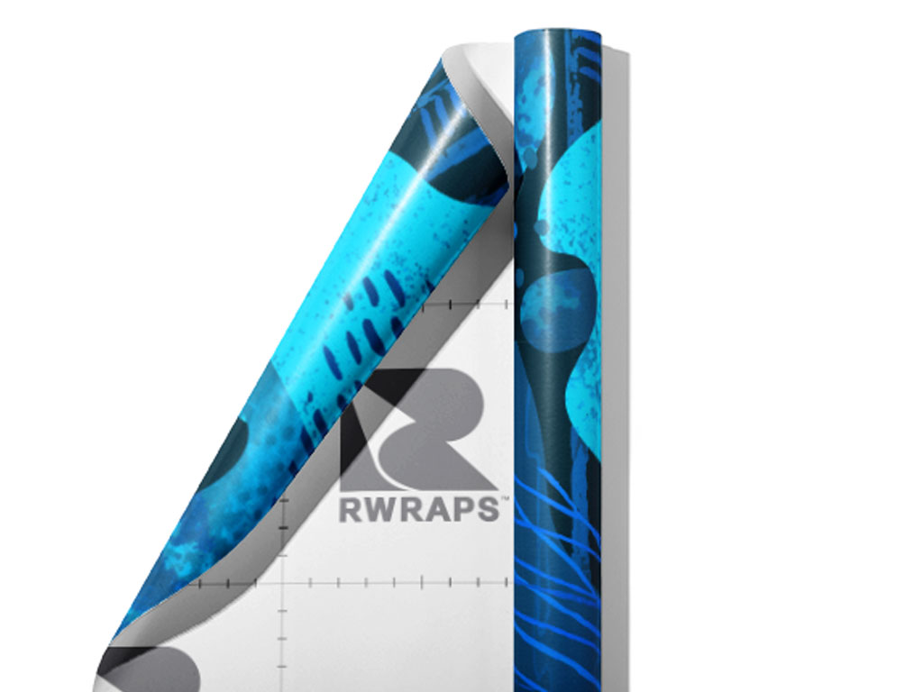 Rwraps™ Daring Escapades Blue Watercolor Vinyl Wrap | Watercolor Print ...
