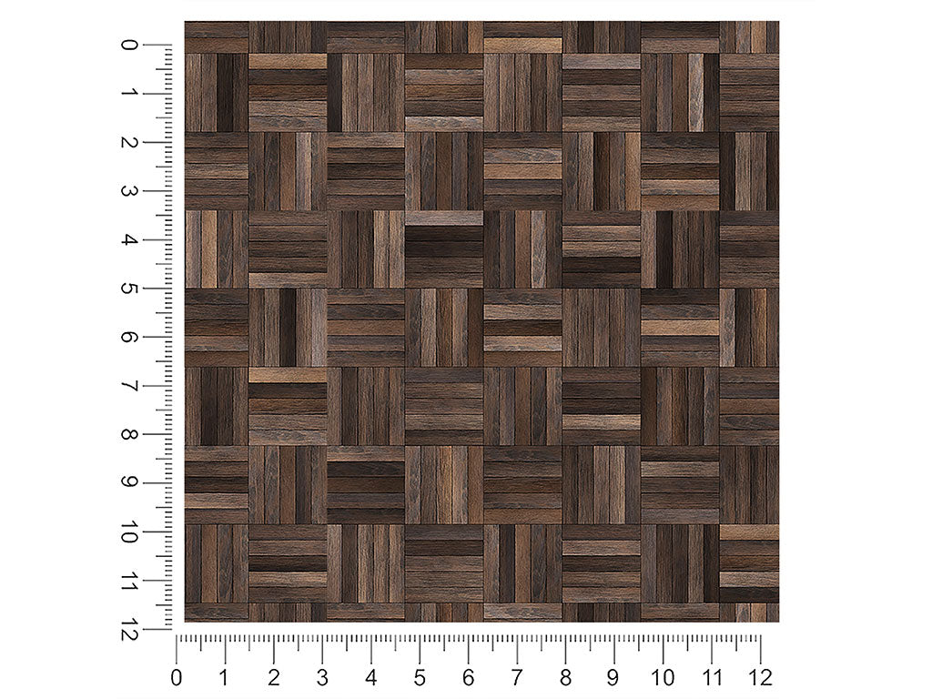 Rcraft™ Dark Oak Mosaic Wooden Parquet Craft Vinyl | Parquet Craft ...