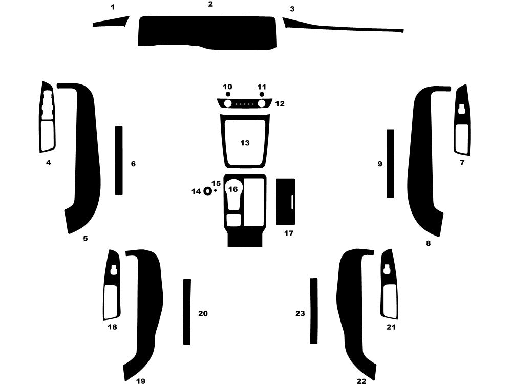 Ford Edge 2021-2023 Dash Kits | DIY Dash Trim Kit – Rvinyl