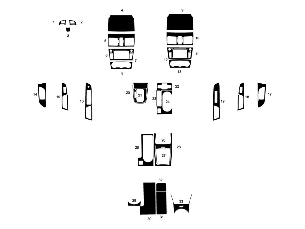 Subaru WRX 2018-2021 Chrome Dash Kits | DIY Mirrored Dash Trim Kit – Rvinyl