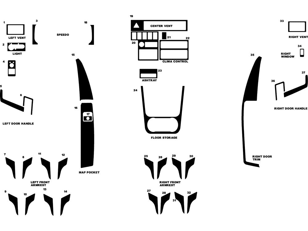 Volkswagen EuroVan 1999-2004 Camo Dash Kits | DIY Camouflage Dash Trim ...