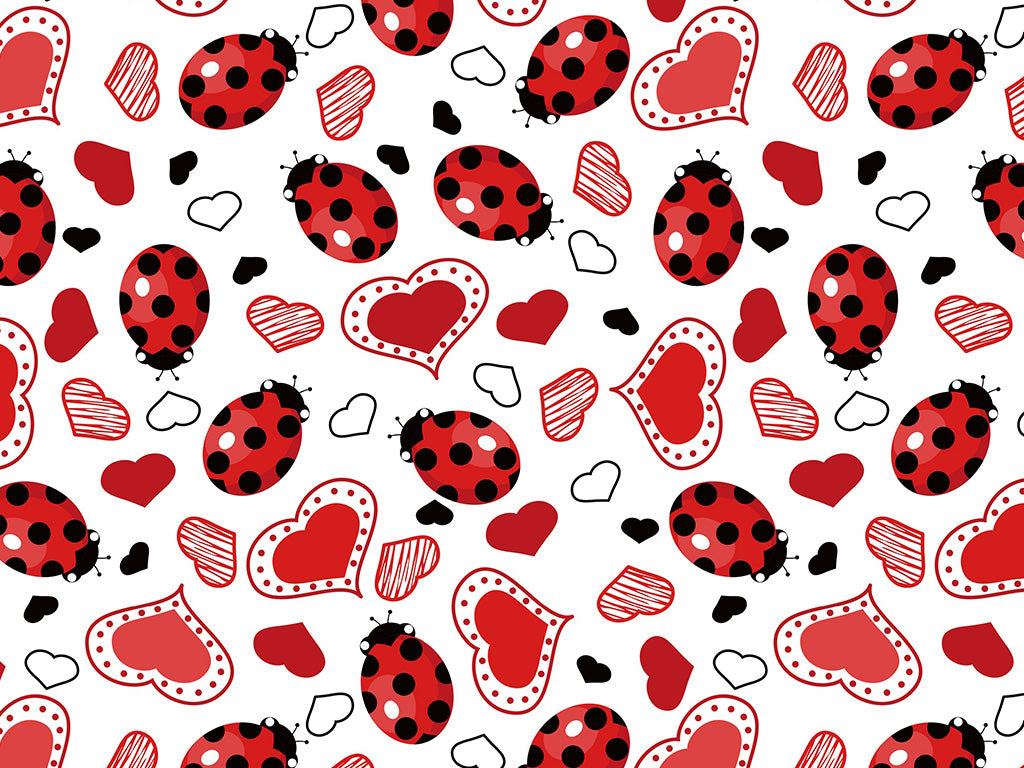 Rwraps™ First Love Ladybug Vinyl Wrap | Bug Print Car Wrap Film – Rvinyl