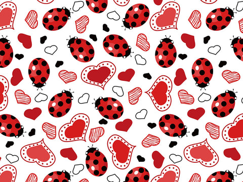 Rwraps™ First Love Ladybug Vinyl Wrap | Bug Print Car Wrap Film – Rvinyl