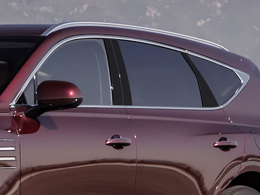 Genesis GV80 2022-2024 Gloss Back Pillar Post Cover | DIY Piano Black ...