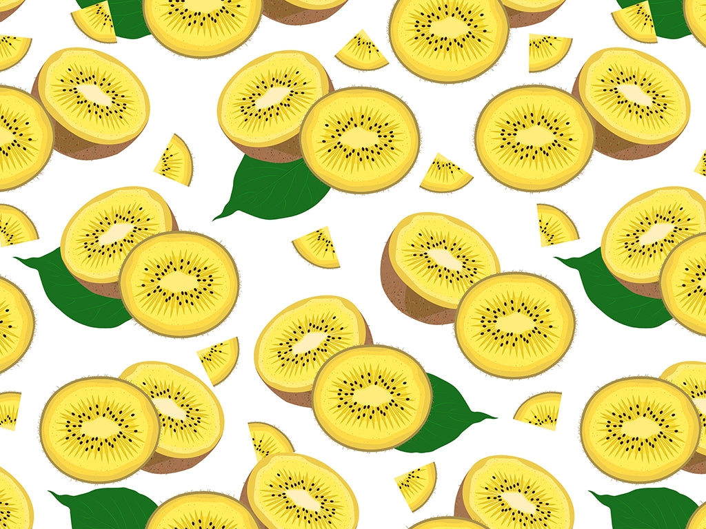 Rwraps™ Golden Soreli Kiwi Vinyl Wrap | Fruit Print Car Wrap Film – Rvinyl