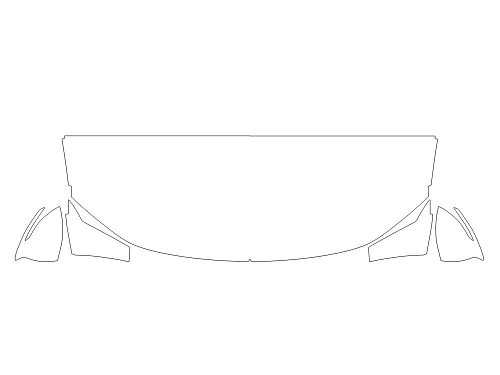 Avery Dennison™ Hyundai Santa Cruz 2022-2025 Hood Precut PPF | Clear ...