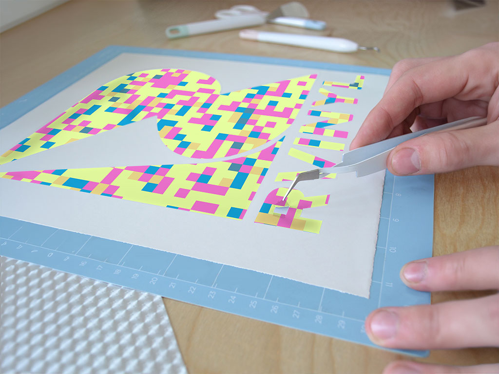 Rcraft™ Kalamata Olive Purple Pixel Craft Vinyl | Pixel Craft Sheets ...
