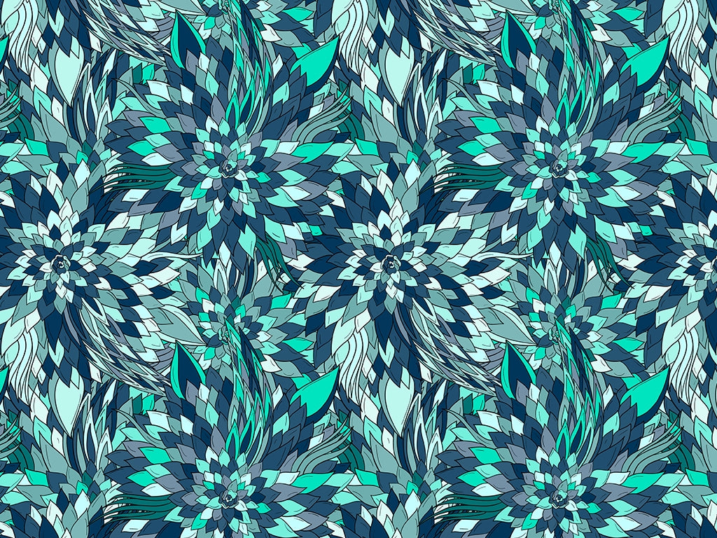 Rwraps™ Lady Saso Geometric Floral Vinyl Wrap | Floral Print Car Wrap ...