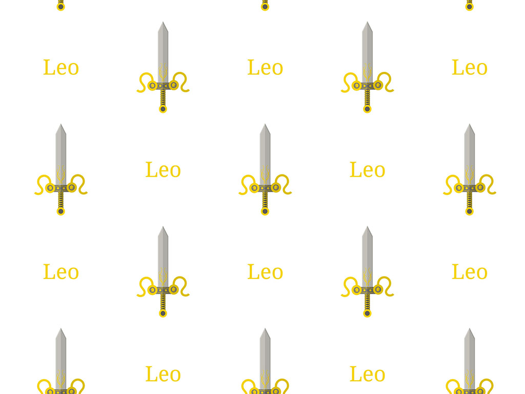 Rwraps™ Leo Swords Astrology Vinyl Wrap | Astrology Print Car Wrap Film ...