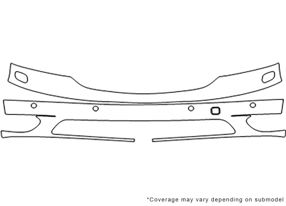 Avery Dennison™ Lexus LS 2001-2003 Bumper Precut PPF | Clear Bra PPF ...