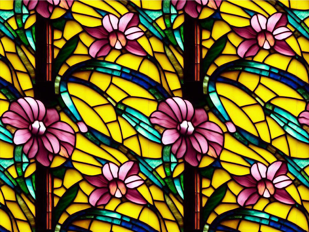 Rwraps™ Lovely Day Stained Glass Vinyl Wrap | Stained Glass Print Car ...
