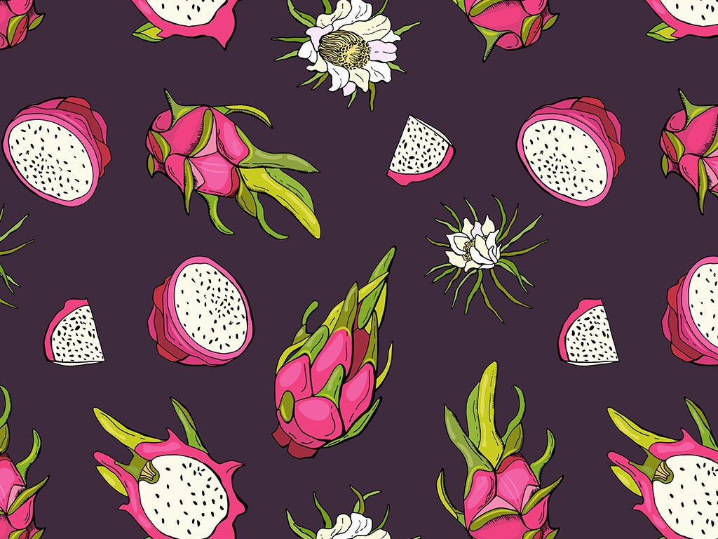 Rwraps™ Lovely Lisa Dragon Fruit Vinyl Wrap | Fruit Print Car Wrap Film ...