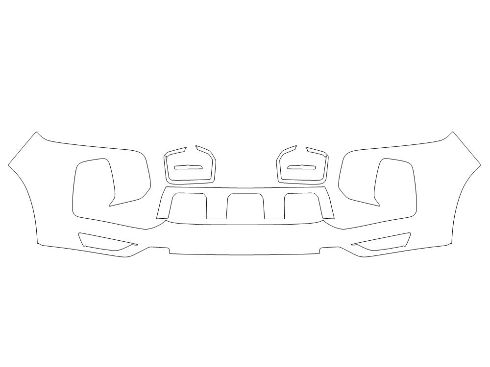 Avery Dennison™ Mitsubishi Outlander 2021-2024 Bumper Precut PPF ...