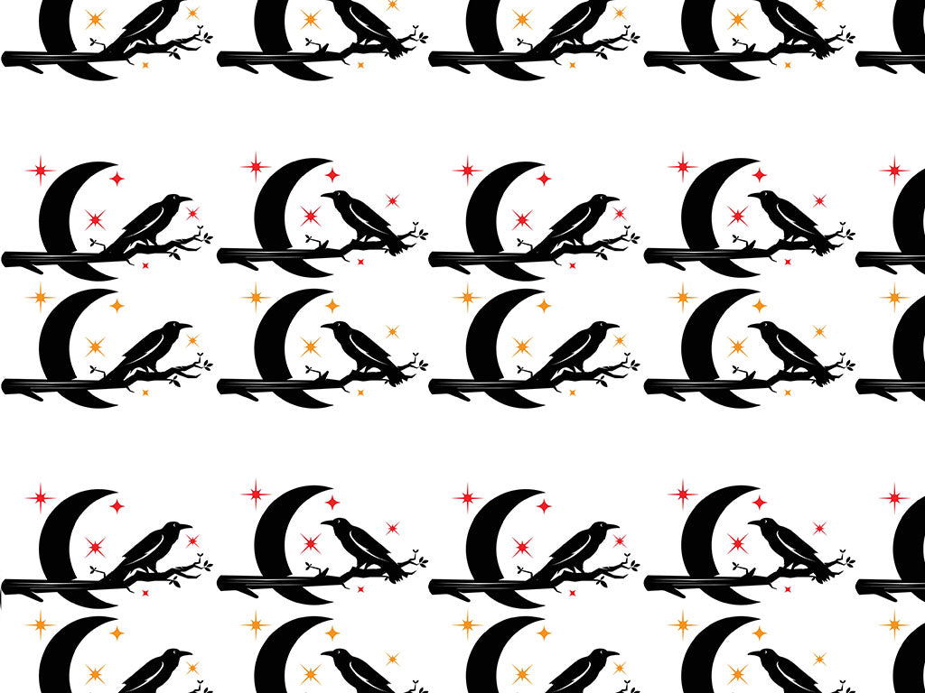 Rwraps™ Moonlight Guardians Raven Vinyl Wrap | Birds Print Car Wrap ...