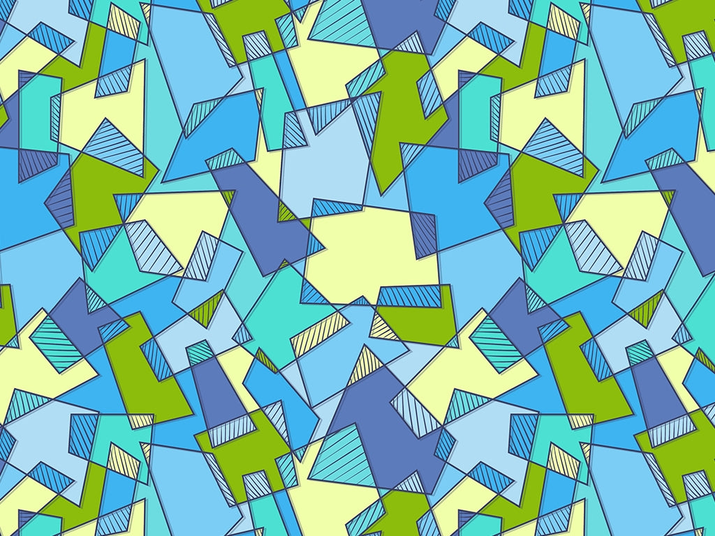Rwraps™ Munsell Blocks Blue Mosaic Vinyl Wrap | Mosaic Print Car Wrap ...