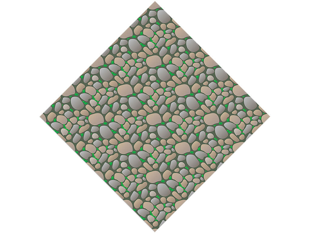 Rcraft™ Neglected Courtyard Natural Cobblestone Craft Vinyl ...