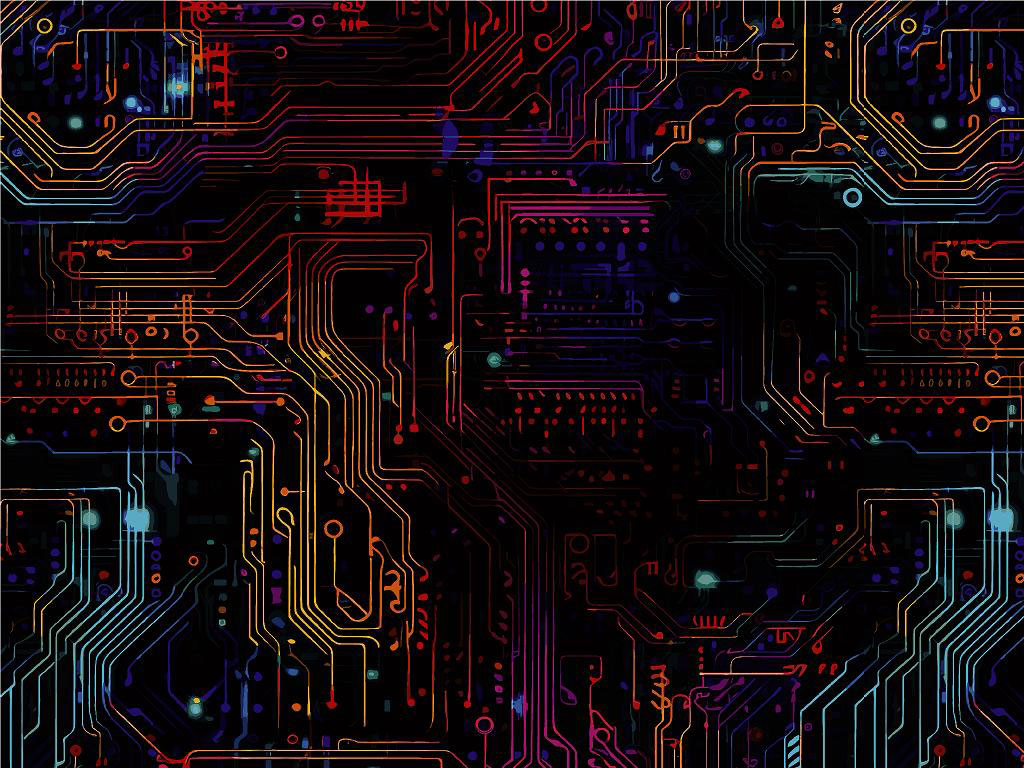 Rwraps™ Neon Rainbow Circuit Board Technology Vinyl Wrap | Technology ...