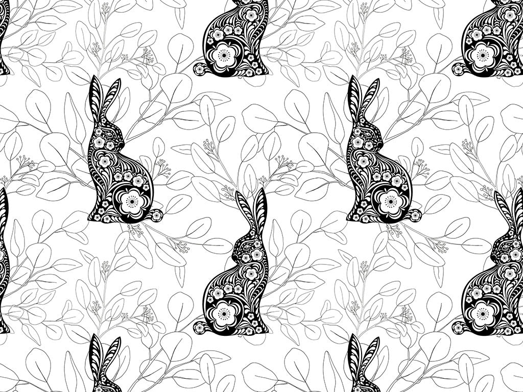Rwraps™ Parabolic Wisdom Rabbits Vinyl Wrap | Animal Print Car Wrap ...