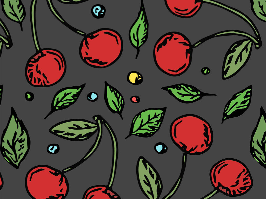 Rwraps™ Pretty Orchard Cherry Vinyl Wrap | Fruit Print Car Wrap Film ...