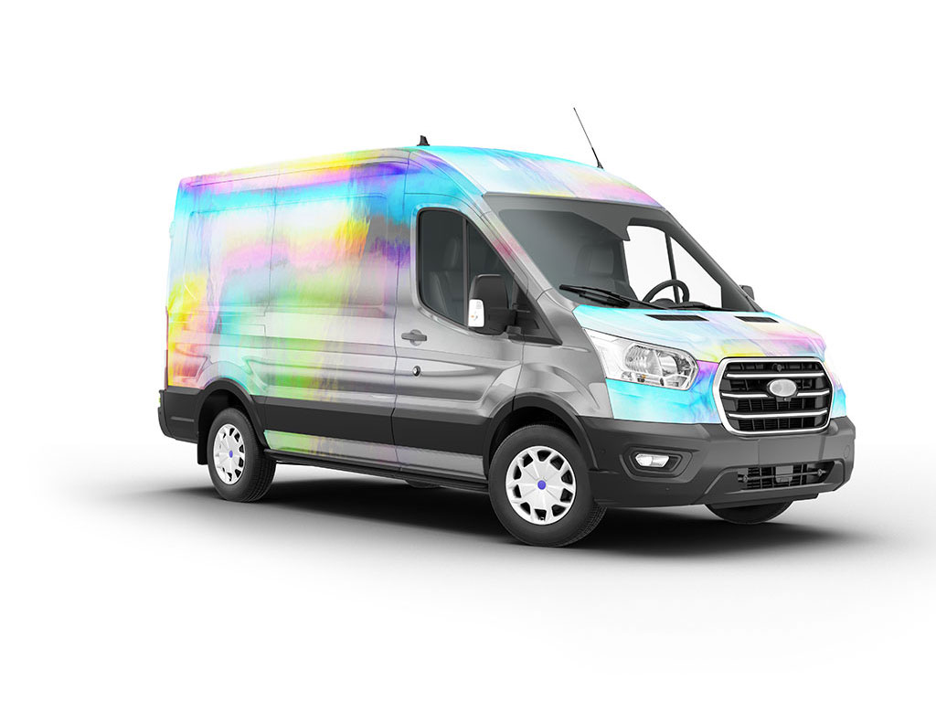 Rwraps™ Holographic Chrome Silver Neochrome Van Wraps | Cargo Van Vinyl ...