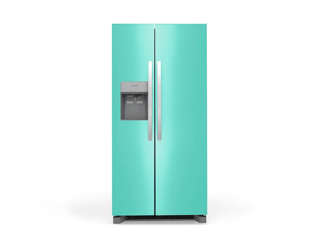 Rwraps™ Satin Metallic Turquoise Refrigerator Wraps | Fridge Wraps – Rvinyl