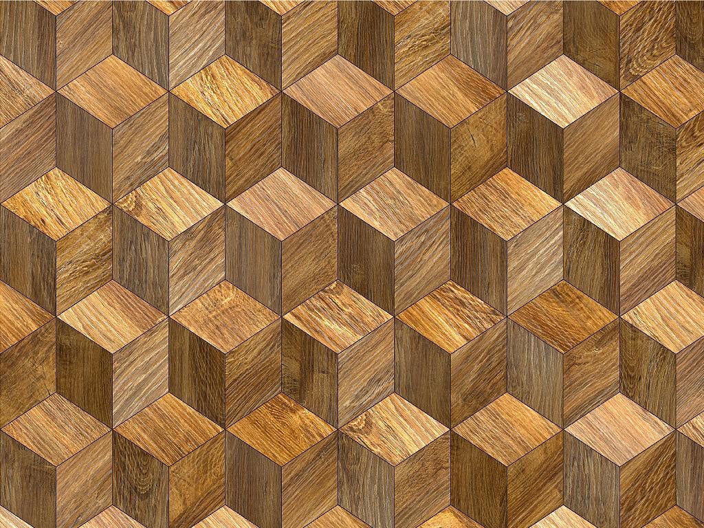Rwraps™ Sesame Stain Cubic Wooden Parquet Vinyl Wrap | Parquet Print ...