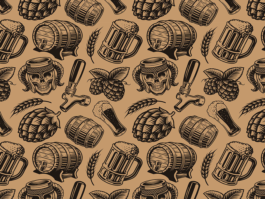 Rwraps™ Skull Tankard Beer Vinyl Wrap | Alcohol Print Car Wrap Film ...
