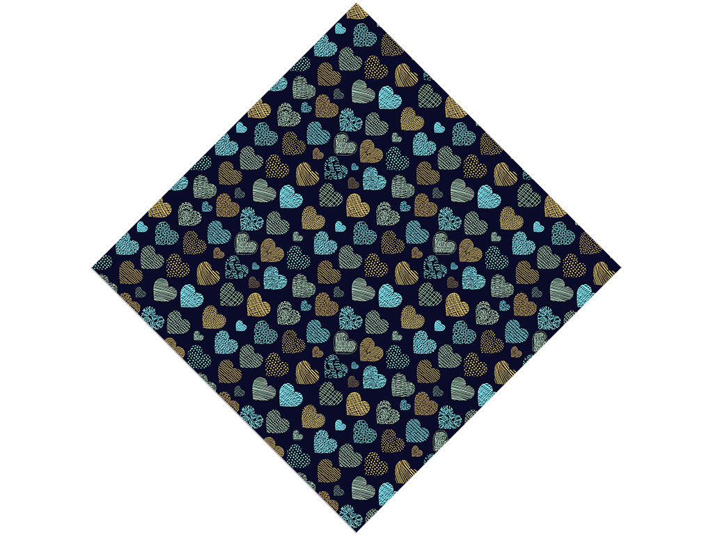 Rcraft™ Stitched Together Blue Heart Craft Vinyl | Heart Craft Sheets ...